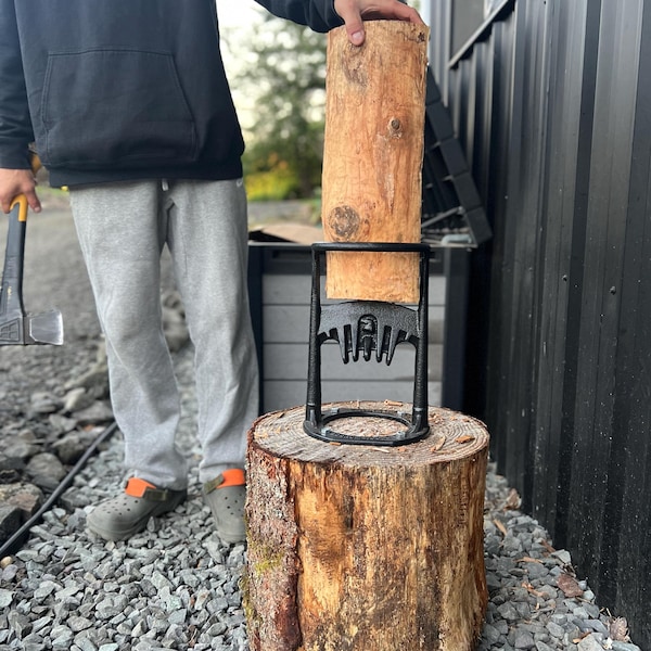 MCC Log Splitter With Hammer |cast Iron Wood Splitter |kindling ...