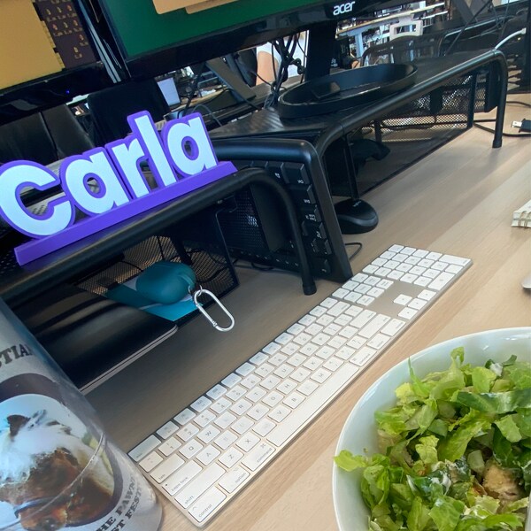 Desk Name Plate, 3D, Multi-color, Custom Made, Desk Accessories, Office ...