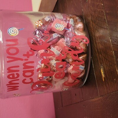 Funny Glass Candy Jar With Lid Motivational Candy Jar - Etsy