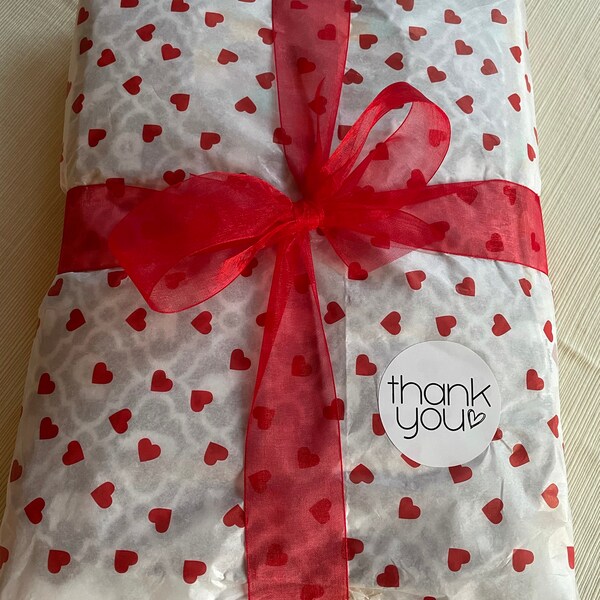 Tissue Paper/50 Sheets/heart Tissue Paper 20"x30"/valentines Tissue ...