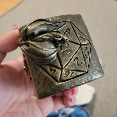 Dragon Ring Box D20 Dnd Dice Fantasy Box Ancient Personalized - Etsy