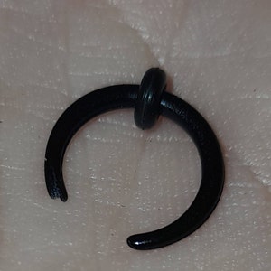 Septum Stretching Kit Black Acrylic Pincher Kit Septum & Ear Gauging ...