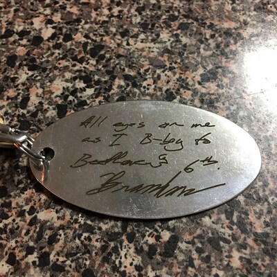 Handwritten Key Chain, Your Handwriting Keychain or Font, Personalized ...