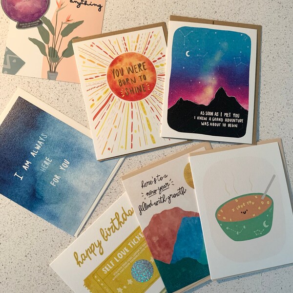 Choose Your Own Greeting Cards | Any Set of 6 | Any Set of 12 - Etsy