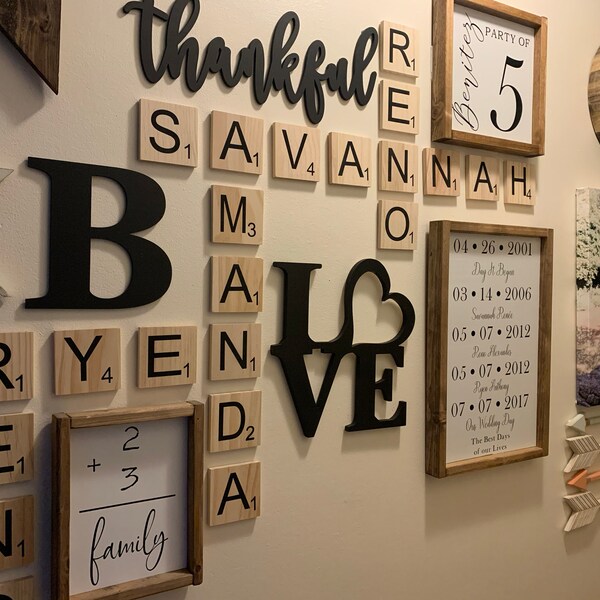 Wood Letter, Large Letters for Crafts, Letter Wall Decor, Capital ...