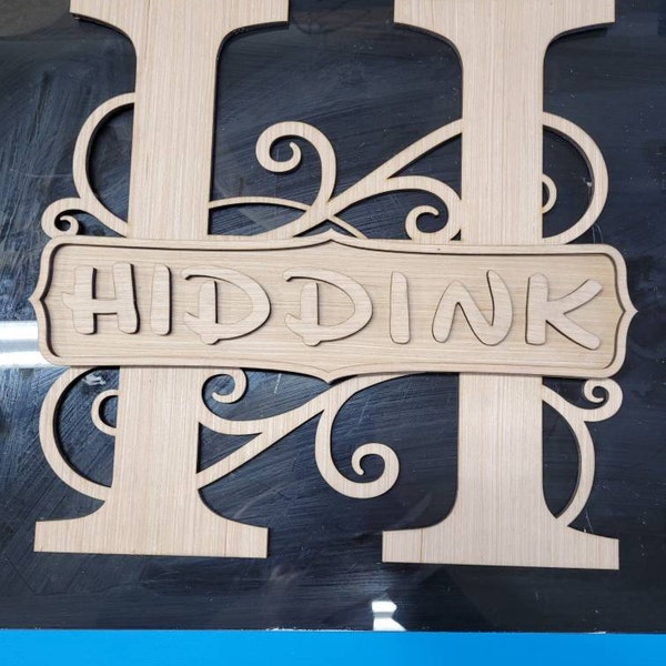 Multi-layer Monogram Assembly and Non Assembly Versions - Laser Cut ...