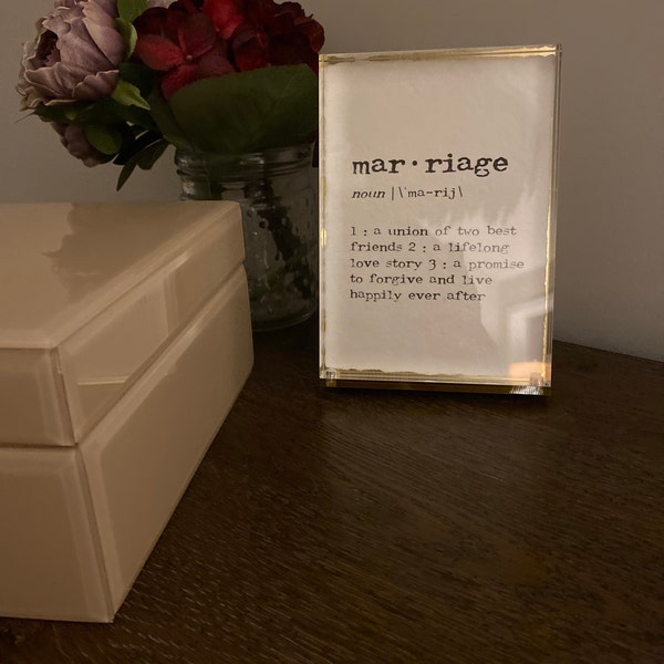 Marriage Definition Print in Typewriter Font on 5x7, 8x10, 11x14 ...
