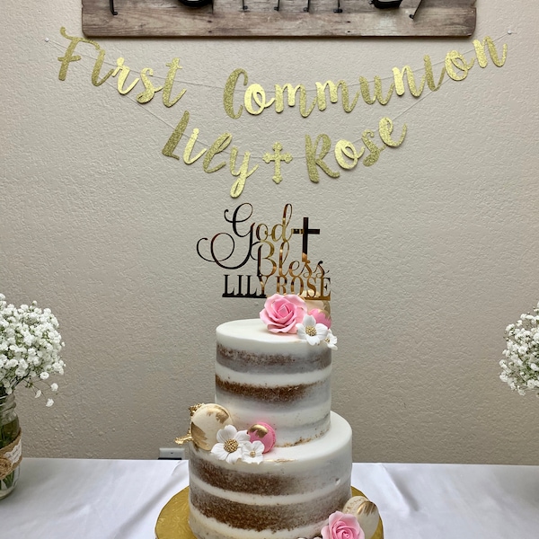First Communion Banner Custom Personalized Communion Banner First ...