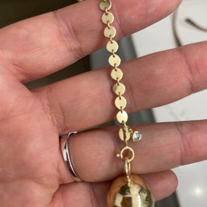 Custom Date Tag Charm, 14K 18K Real Gold Birthday Tag, Removable Add on ...