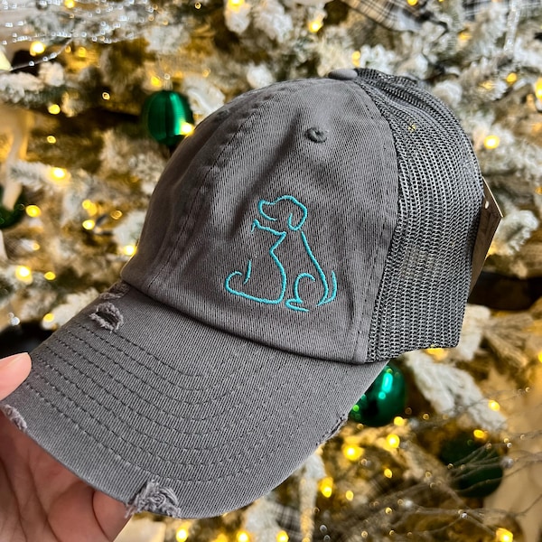 Fish on Flexfit Hat Fishing Hat Custom Embroidered Fitted Hat Bass ...