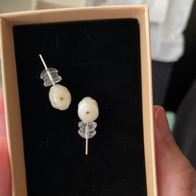 Natural Pearl Skull Necklace Hand-carved Pearl Skulldainty Pearl Skull ...