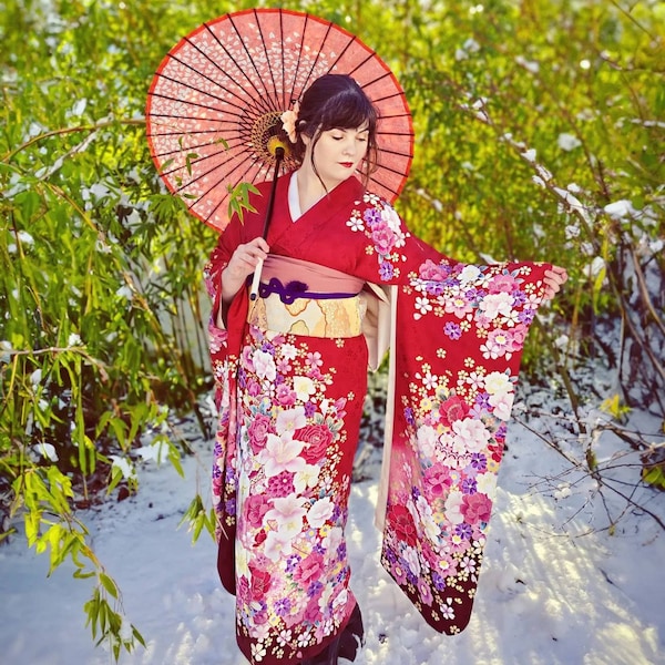 Traditional Korean Hanbok SET Light Pink Jeogori Top With Floral ...