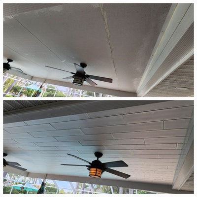 Sample of Styrofoam Ceiling Tile Cover Popcorn Ceiling. Easy DIY ...