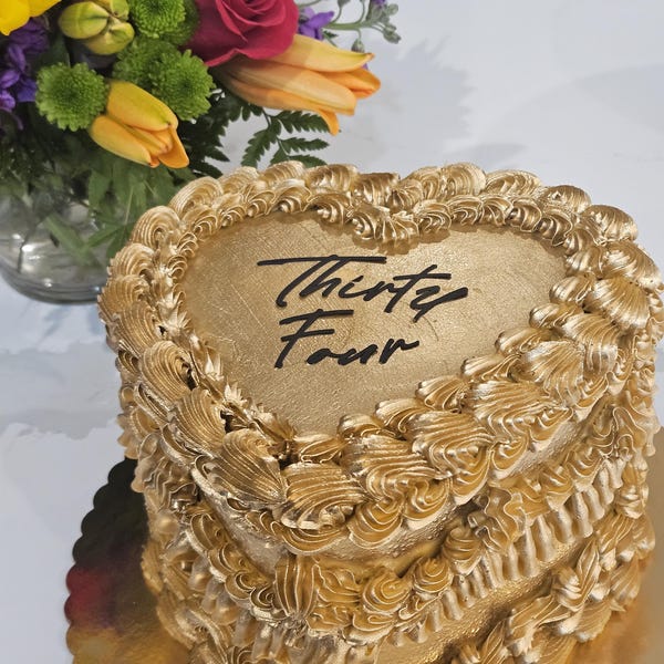 Custom Flat Lay Cake Topper Heart Cake Topper Birthday Cake Charm ...