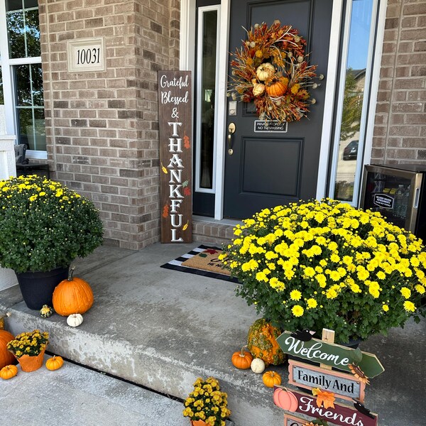 FALL Porch Sign Happy Fall Porch Sign Horizontal Fall Sign - Etsy