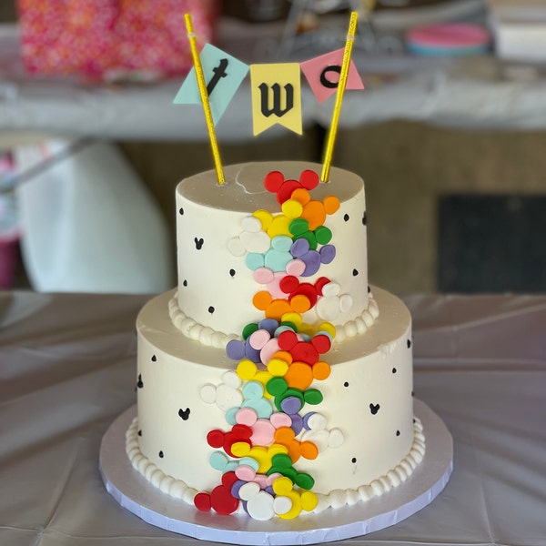 Vintage Disney Cake Topper Banner - Disneyland Inspired Birthday ...
