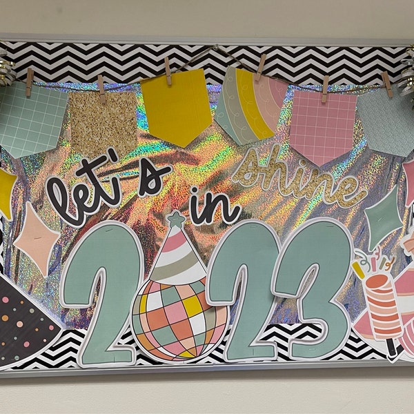 New Years Bulletin Board Kit 2024 Edition New Year Classroom Decor - Etsy