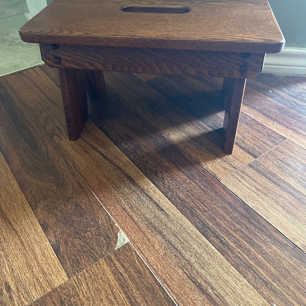 Amish Handcrafted Solid Wood Step Stool Footstool A Step Above the Rest ...