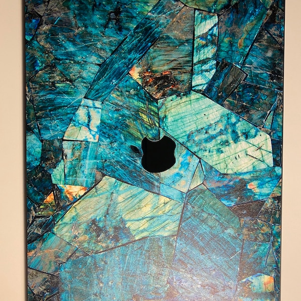 Crystal MacBook Skin Mac 15 Inch Decal Labradorite Stone Decorated ...
