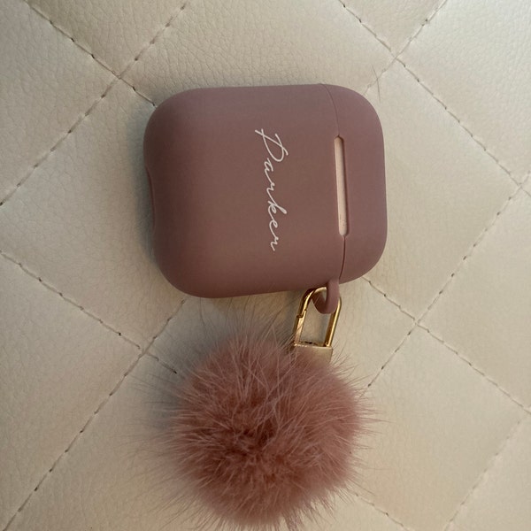 Custom Airpods Pro 3 Case Cute With Pom Pom Keychain,silicone AirPod ...