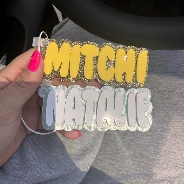 Backpack Keychains-bag Tags- Personalized Backpack Name Tags- Bog Bag ...