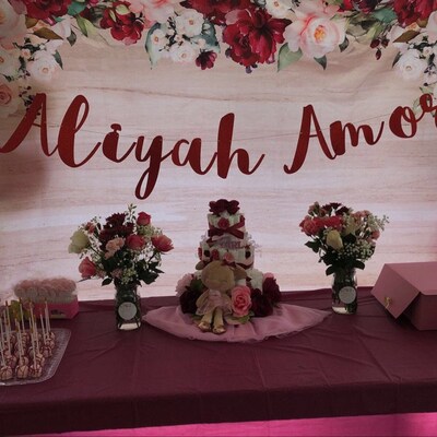 Custom Banner, Script Letters, 11 Extra Large Letters Cardstock Premium ...