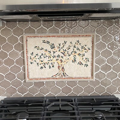 Backsplash Compass Rose Nautical Marble Mosaic Medallion Tiles ...