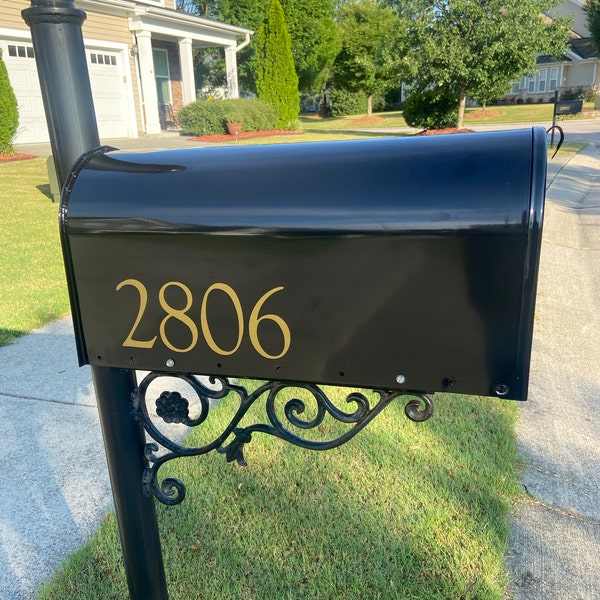 Classic Mailbox Number Stickers, HOA Approved Mailbox Decals, Standard ...