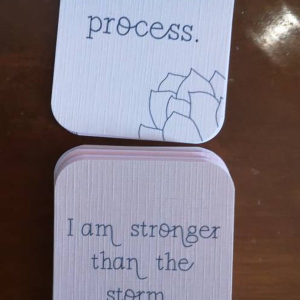 Mini Affirmation Cards | Affirmations | Planner | Mental Health ...