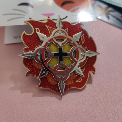 Kingdom Hearts Pin Spinning Axel Chakram Enamel Pin Spinner - Etsy