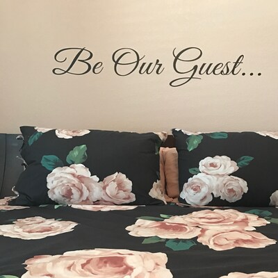 Be Our Guest Wall Decal Sticker - Etsy