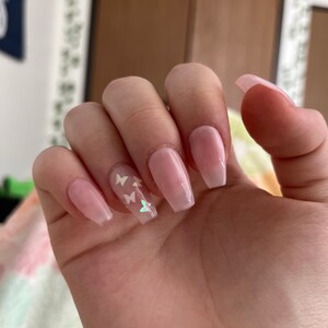 Spring Nails Pastel Colors Pink Nails French Nails | Etsy