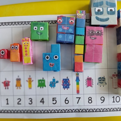 Numberblocks Faces 0-10 for 2cm Blocks, Download These A4 Stickers to ...