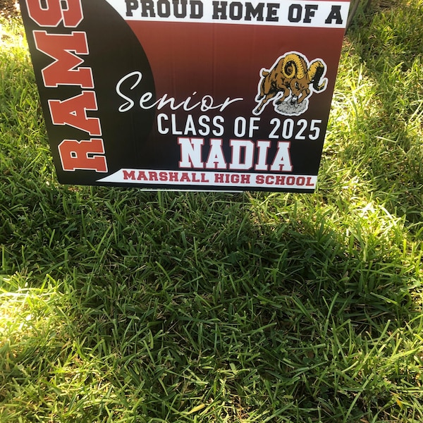 Customizable High School Grad Yard Sign | Class of 2026 High School ...