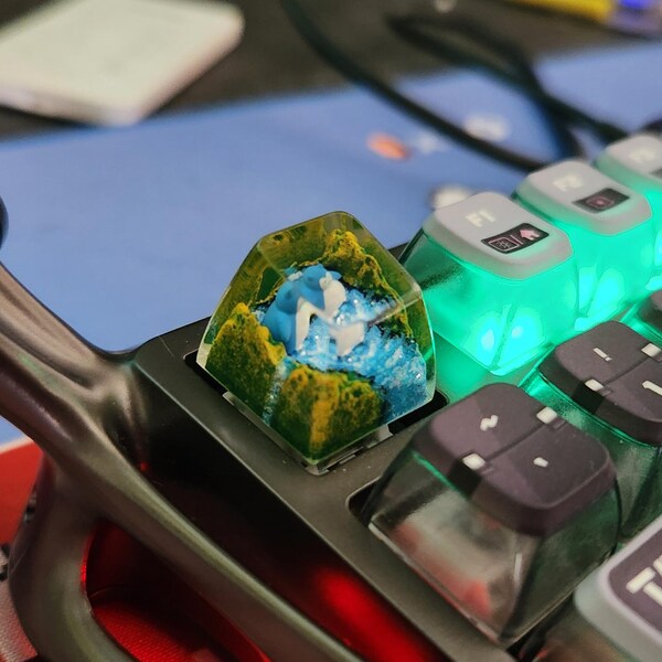 Mystery Forest Keycap, Nature Keycap, Landscape Keycap, Artisan Keycap ...