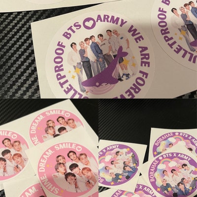 BTS Cover Stickers Set of 7 3 Bonus Stickers BTS Stickers - Etsy