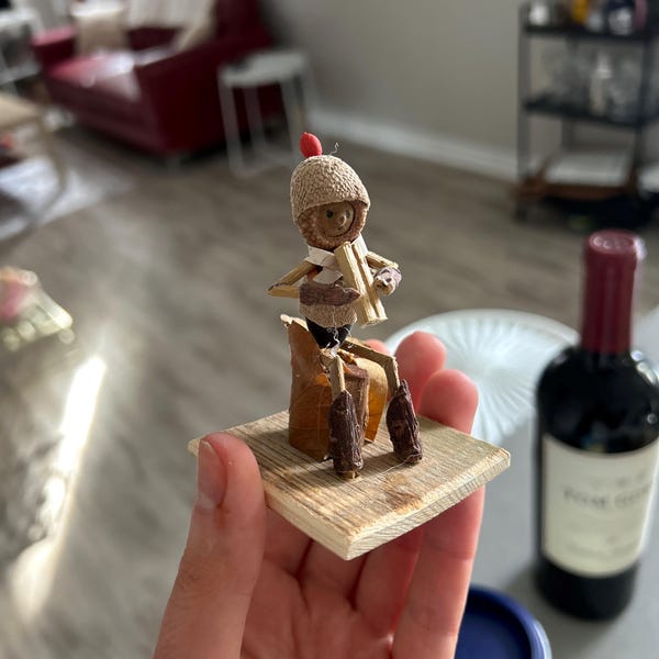 Medieval Scholar Acorn Elf - Nature-inspired Figurine - Etsy