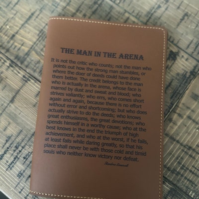 Music Notes Journal With Custom Quote or Custom Text Leather Bound With ...