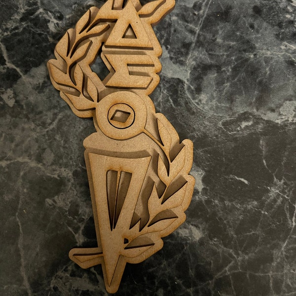 Custom Lasered Wood Image - Graphic Logo Crest Badge Character - Wooden ...