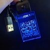 Personalized QR Code Led Pendant | QR Code Led Necklace Light up ...