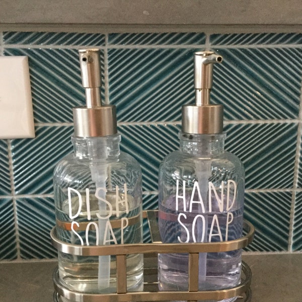 Hand Soap Dish Soap Labels - Vinyl Decal Sticker Cute Kitchen - Etsy