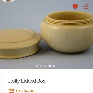 Granadillo Wood Lidded Box Threaded Lid - Etsy