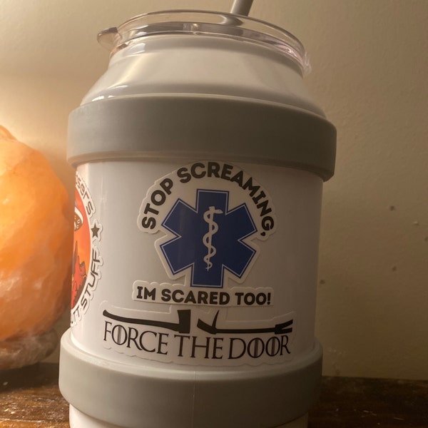 Stop Screaming, I'm Scared Too! | Sticker | Funny EMS Sticker | Medical ...