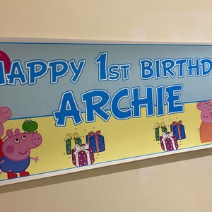 2 Personalised Gatsby Banners Any Name Any Age | Etsy UK