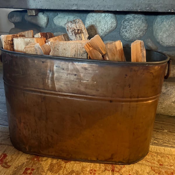 Vintage White Enamelware Cowboy Coffee Pot W Blue Trim, Chippy Rustic ...
