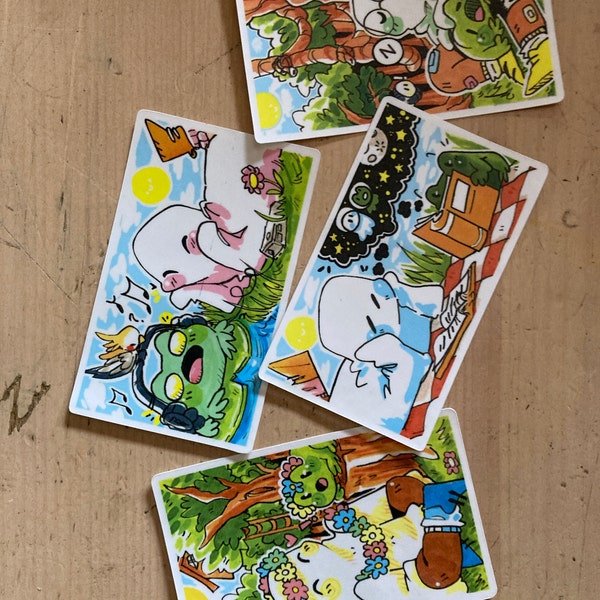 Runaway Ghost and Frog Pal Waterproof Stickers! - Etsy