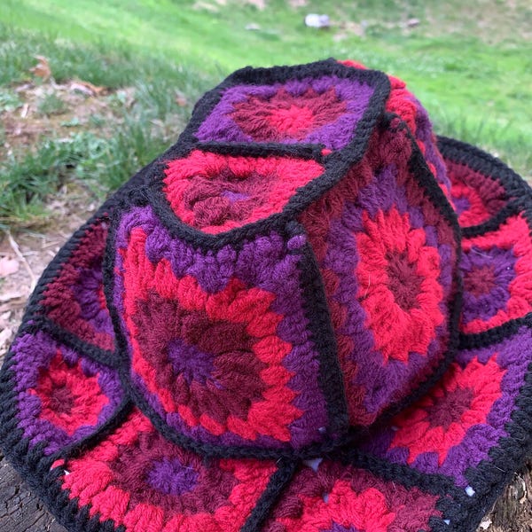 PATTERN ONLY- Crochet Cowboy Hat, Granny Square Cowboy Hat - Etsy