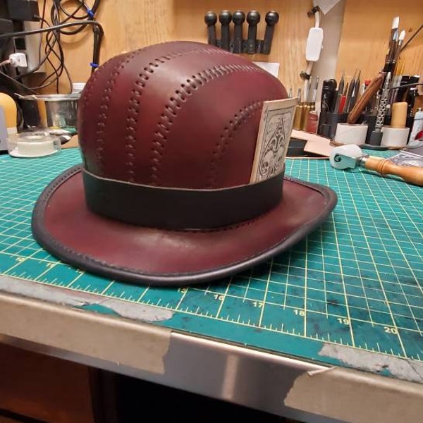 Leather Bowler Hat Pattern - DIY PDF With Easy Video Tutorial - Etsy