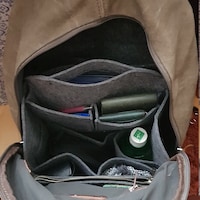 Customizable Backpack Organizer Felt Insert (rounded Top With Handle ...