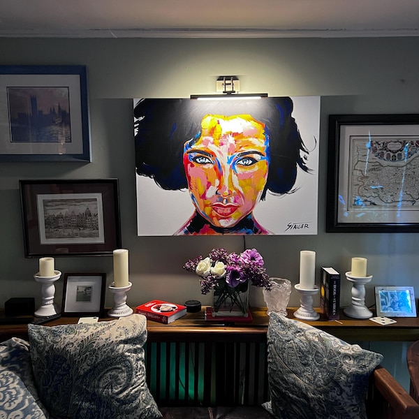 The Crow Dripping Vengeance Painting, Watercolor, Wall Art, Home Decor ...